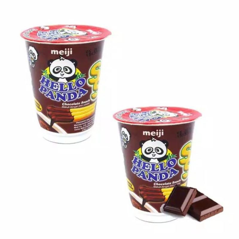 Jual Meiji Hello Panda stick coklat / strawberry 20 gram | Shopee Indonesia