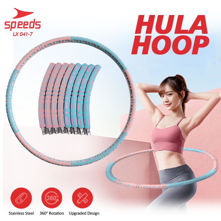 Jual SPEEDS Hula Hoop Hulahop Portabel Yoga Fitness Adjustable Ring ...