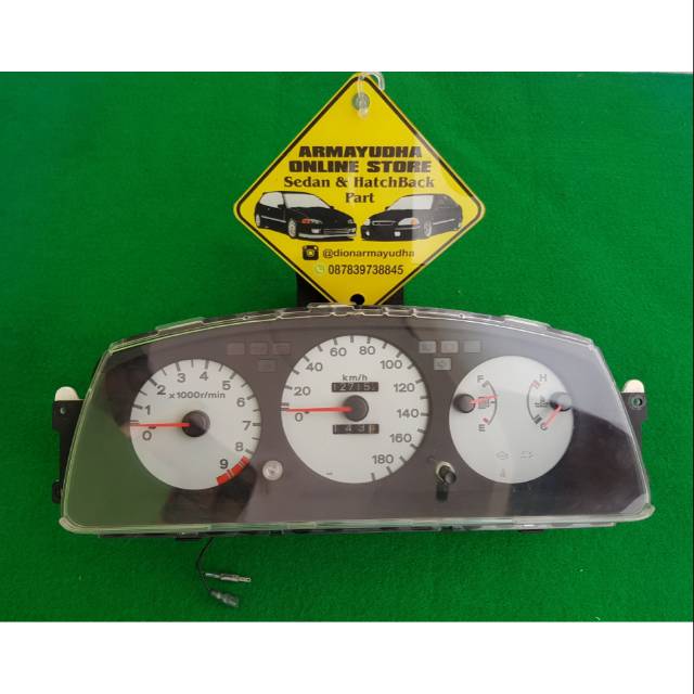 Jual Spedometer OEM honda civic EG6 estilo white cluster genio | Shopee ...