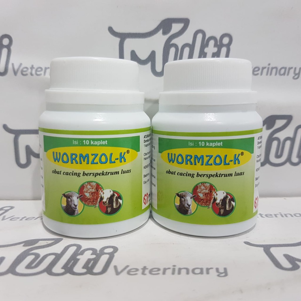 Jual WORMZOL K 10 Kaplet Pot Mengobati Cacing Kambing Domba Babi Anjing ...