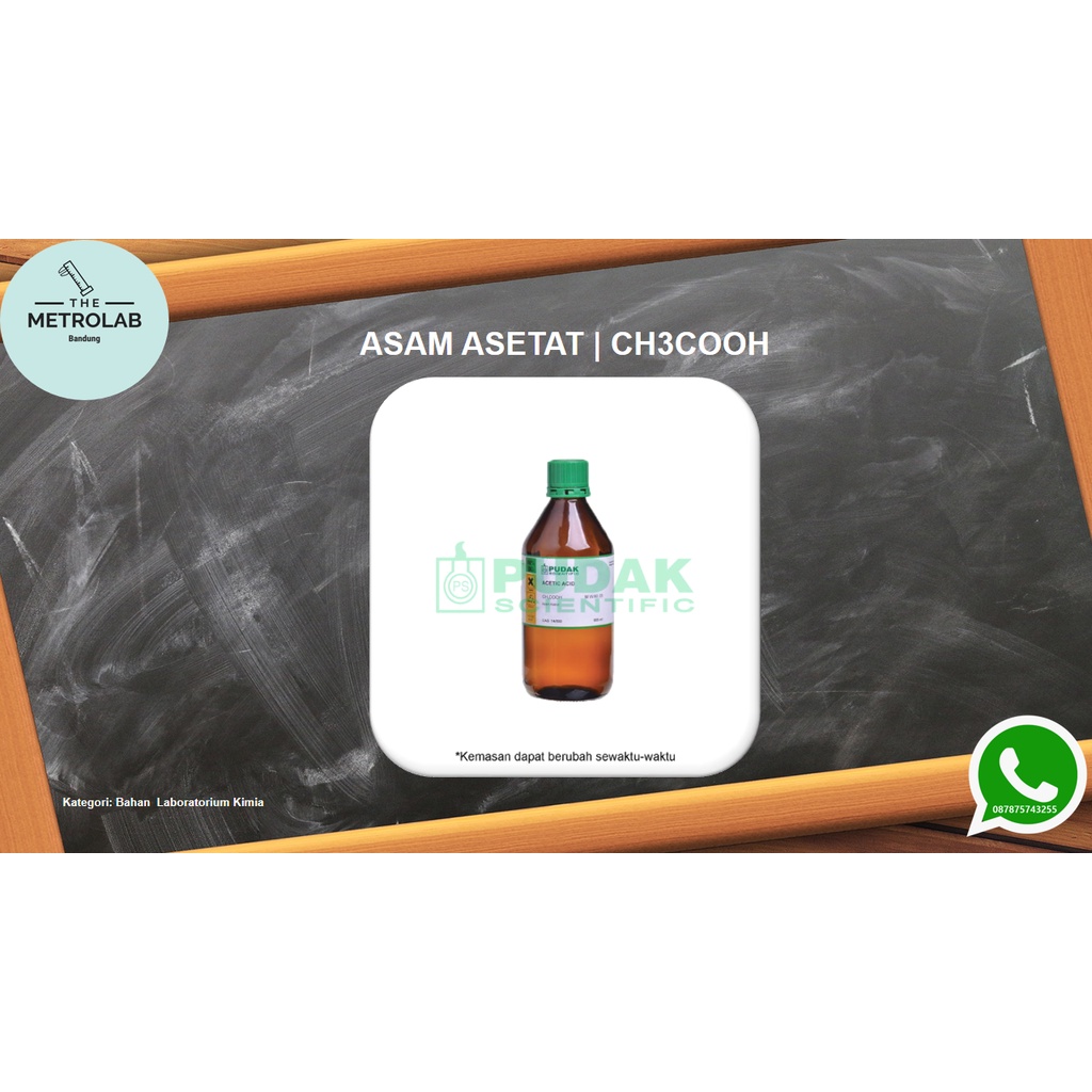 Jual Asam Asetat | Larutan CH3COOH 500 mL | 500 ml/botol | Bahan ...