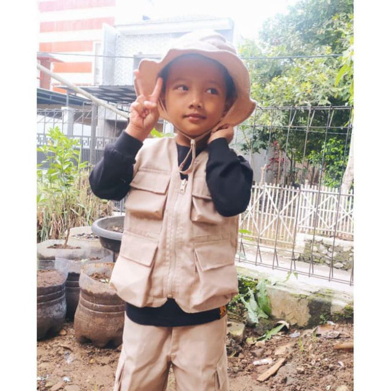 Jual Rompi anak petualang /paket topi Rompi/Rompi anak/Rompi anak ...