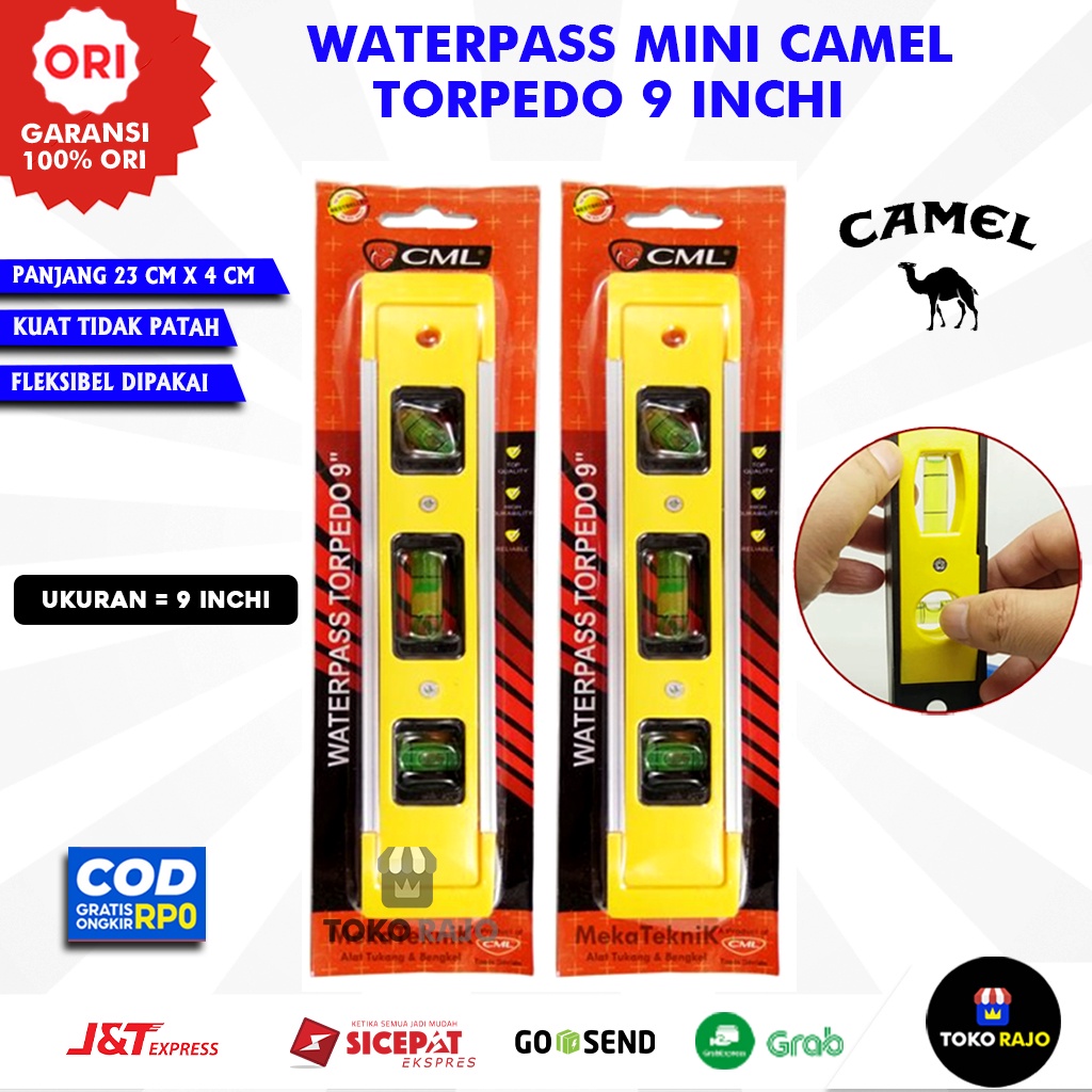 Jual WATERPASS MAGNET MINI WATERPAS 9" 22,5 CM WATERPAS TORPEDO BAGUS ...