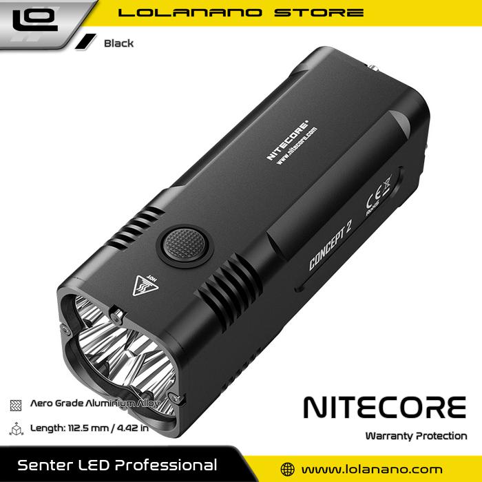 Jual NITECORE Concept 2 Senter LED CREE XHP35 HD 6500 Lumens - Black ...