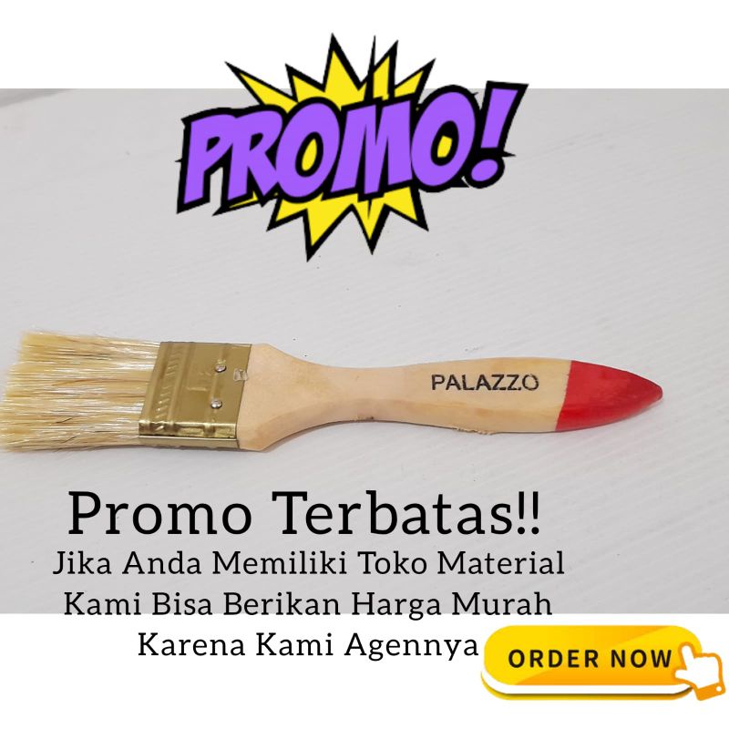 Jual Kuas Koas Kwas Cat Tembok Dinding Paint Brush Dinding Tembok 1,5 ...