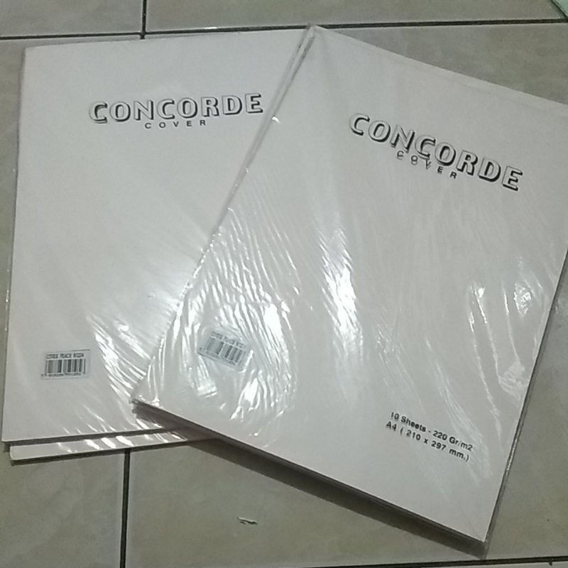 Jual KERTAS CONCORDE KARTON A4 220 GSM CARTON WARNA PEACH & KERTAS ...