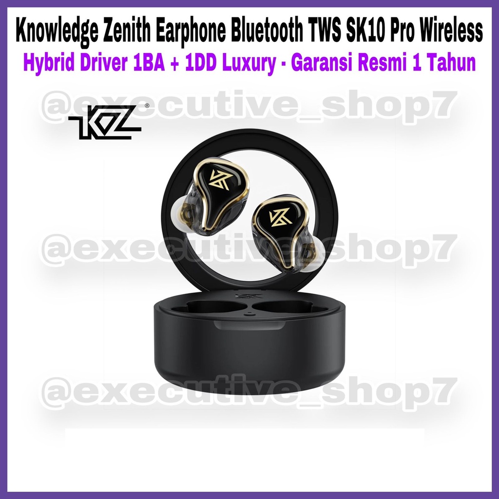 Jual Knowledge Zenith Earphone Bluetooth TWS KZ SK10 Pro Wireless ...