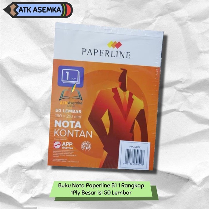 Jual Buku Nota Paperline B1 1 Rangkap / 1Ply Besar isi 50 Lembar Atk ...