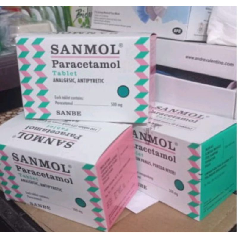 Jual Sanmol Paracetamol 500mg untuk demam box 100 tablet | Shopee Indonesia