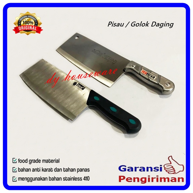 Jual Golok Daging Stainless Pisau Potong Daging Tulang Golok Tulang ...