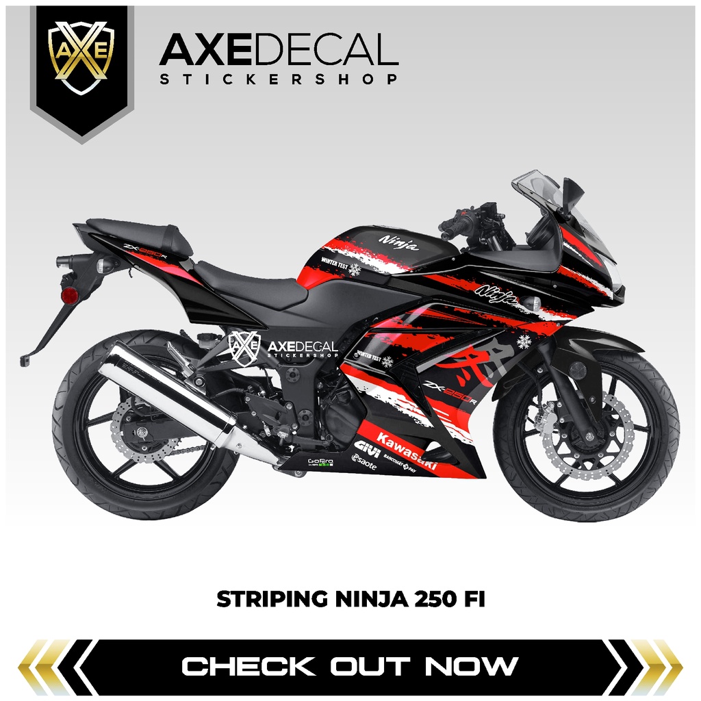 Jual Striping Ninja 250 Karbu Livery Winter Test Japan / Stiker Motor ...