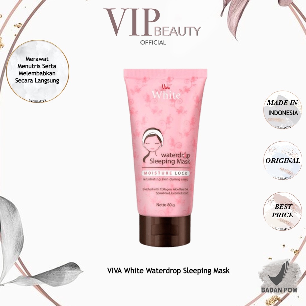Jual VIVA White Waterdrop Sleeping Mask 80gr | Shopee Indonesia