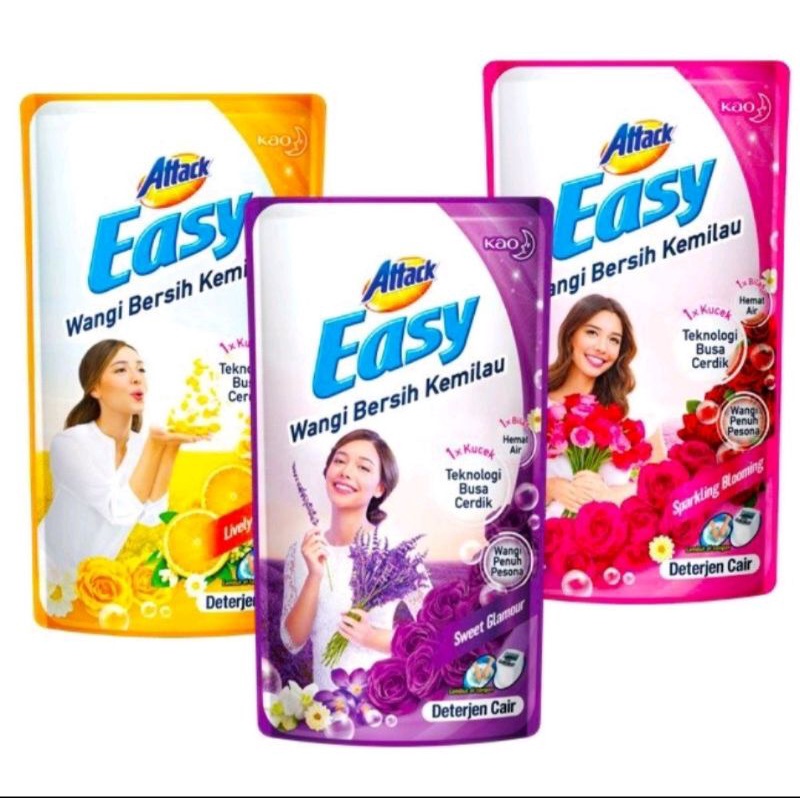 Jual ATTACK EASY DETERJEN CAIR 750ml | Shopee Indonesia