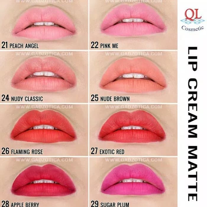 Jual QL lip cream Matte/ Lip Cream QL | Shopee Indonesia