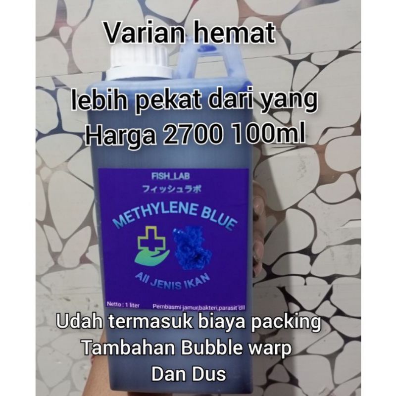 Jual Methylene Blue Obat Biru Ikan 1Liter Methylen Blue | Shopee Indonesia