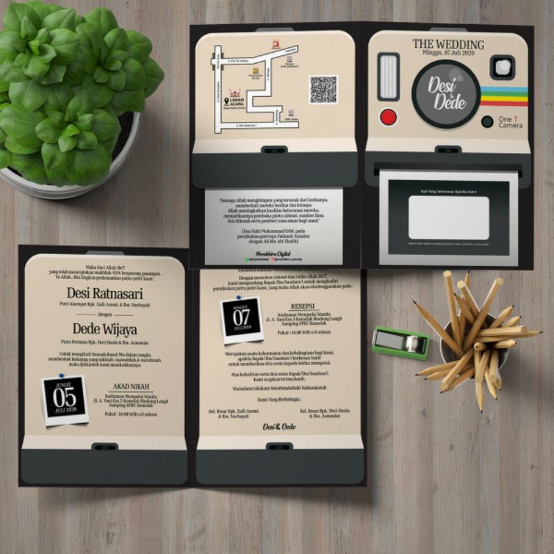 Jual Undangan Custom / Undangan pernikahan / Undangan Nikah / Undangan ...