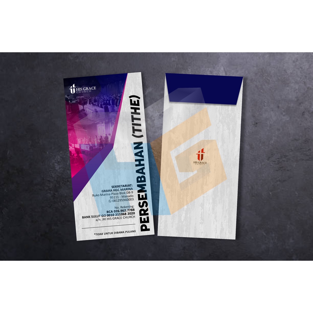 Jual Amplop Persembahan buat His Grace Church Marina 11cmx23cm | Shopee ...