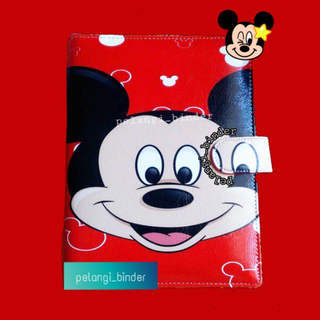 Jual Binder Printing Motif Mickey Mickey Mouse A5 B5 | Shopee Indonesia