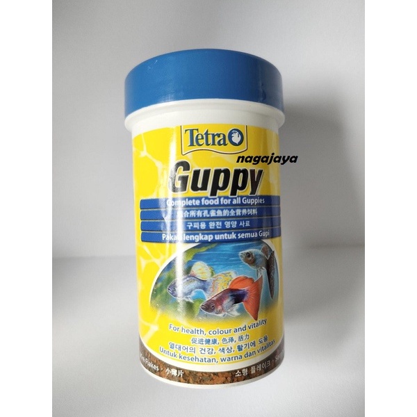 Jual tetra guppy 30 gram pakan ikan guppy ikan kecil makanan ikan gapy ...