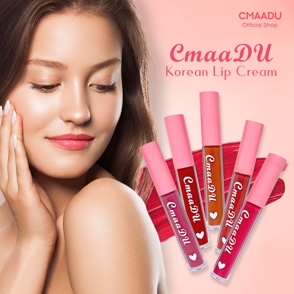Jual CMAADU KOREAN LIPCREAM Long Lasting Tahan Lama Waterproof ...
