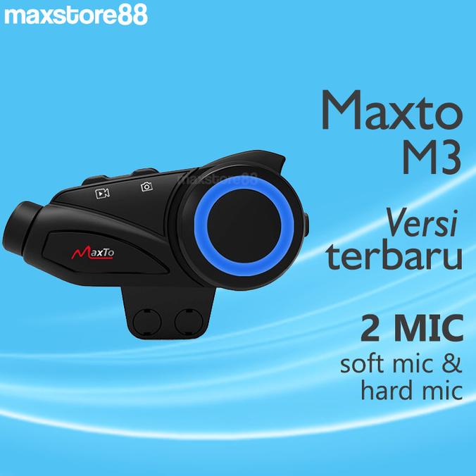 Jual Maxto m3 Bluetooth Helm Intercom kamera HD WIFI | Shopee Indonesia