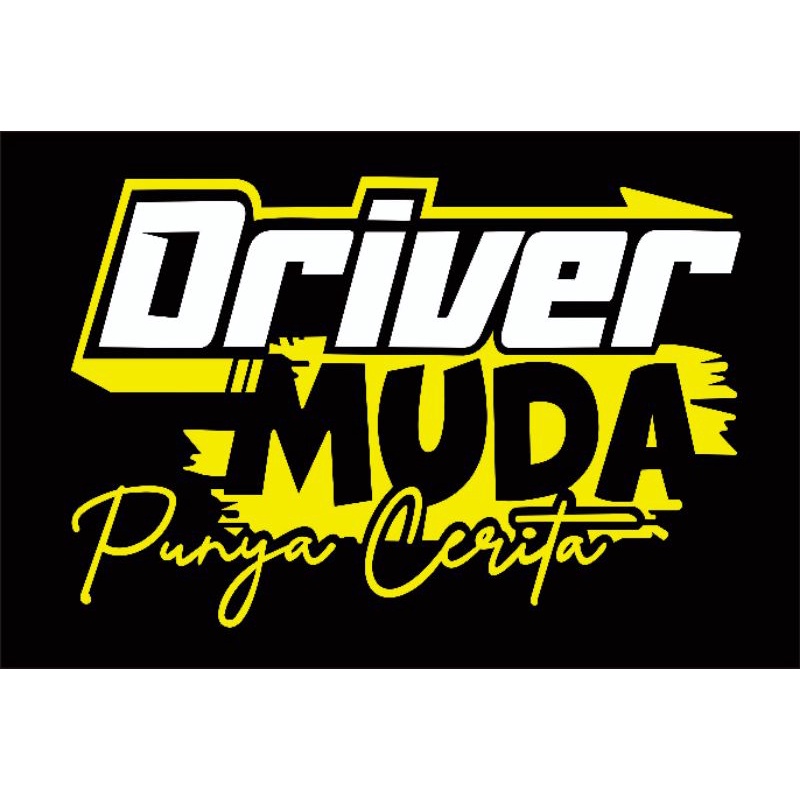 Jual STIKER MOBIL STICKER CUTTING DRIVER MUDA BUAT KACA SAMPING TRUCK ...