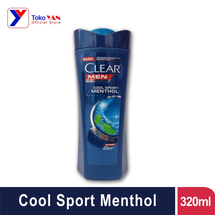 Jual CLEAR Men Cool Sport Menthol Shampoo 320ml | Shopee Indonesia