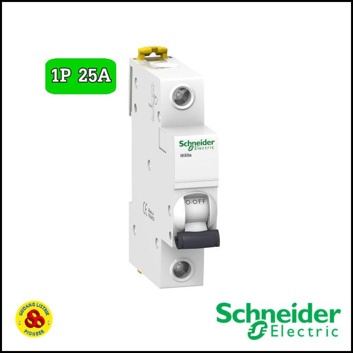 Jual Schneider Mcb 1P 25A Acti9 Ik60A A9K14125 4,5Ka Mcb 1 Phase 25 Amp | Shopee Indonesia