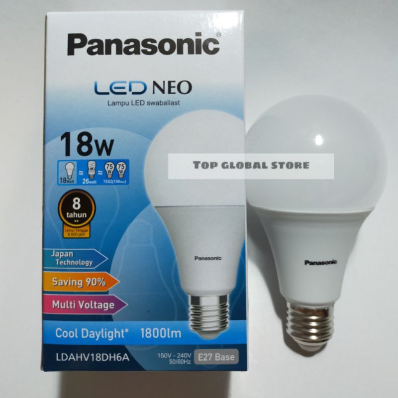 Jual Lampu LED Panasonic NEO 18w 18 watt Bulb Bohlam Original Japan ...