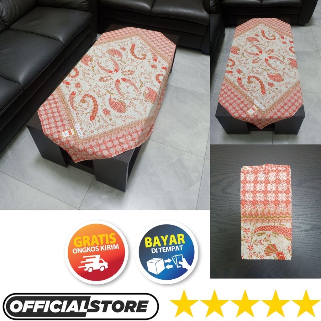 Jual Taplak Meja Tamu Set Persegi Panjang Bahan Poliester Ukuran 110 x ...