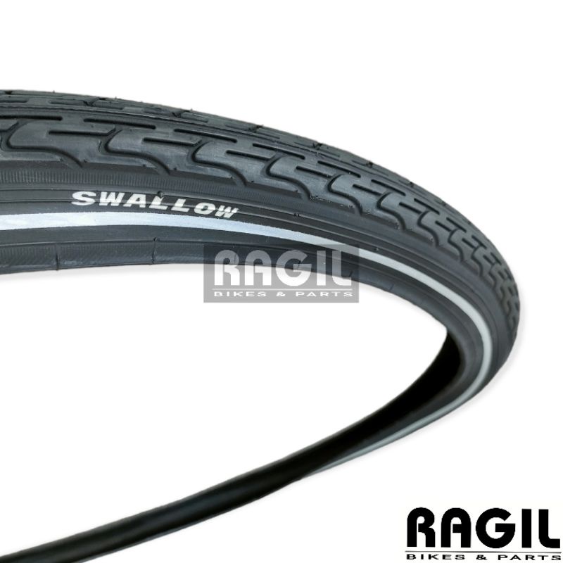 Jual BAN LUAR SEPEDA 28 x 1 1/2 SWALLOW REFLEKTOR ONTHEL PUTIH KREM GAZELLE HITAM 28x1 1/2 ...