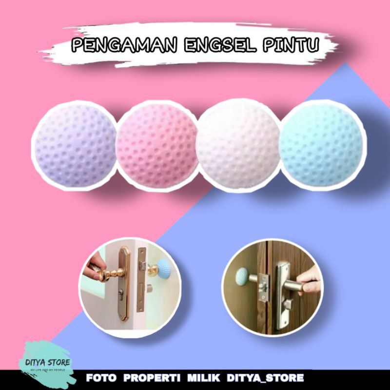 Jual Tempelan Dinding Pengaman Pintu Engsel Dari Tembok Bentuk Bulat ...