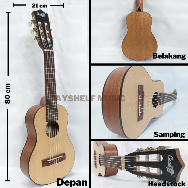 Jual Gitar Cowboy GK 6 Original Senar 6 Guitalele Gitarlele Mini Kecil ...