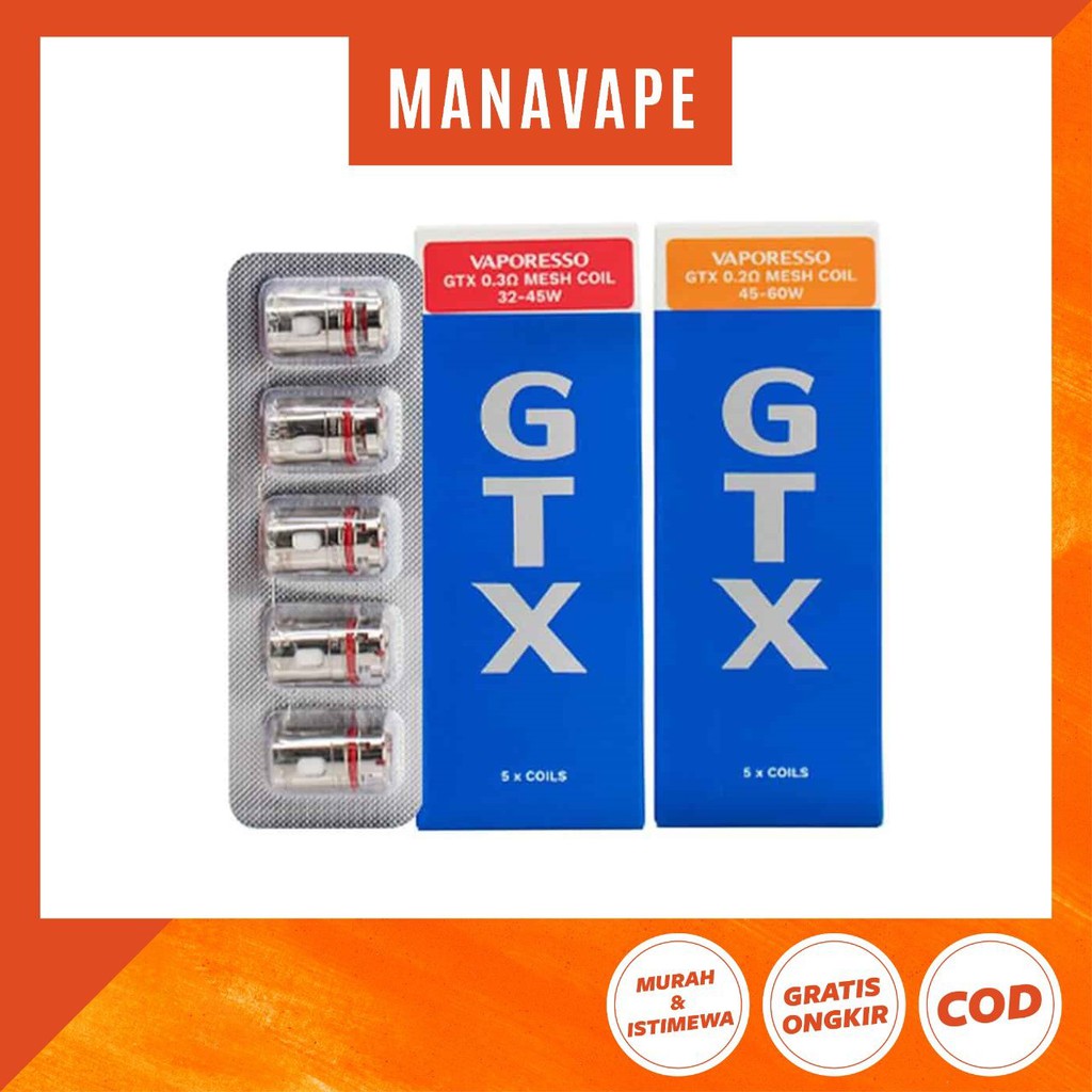 Jual COIL GEN PT60 / GEN PT80S (GTX) AUTHENTIC by VAPORESSO | Shopee ...