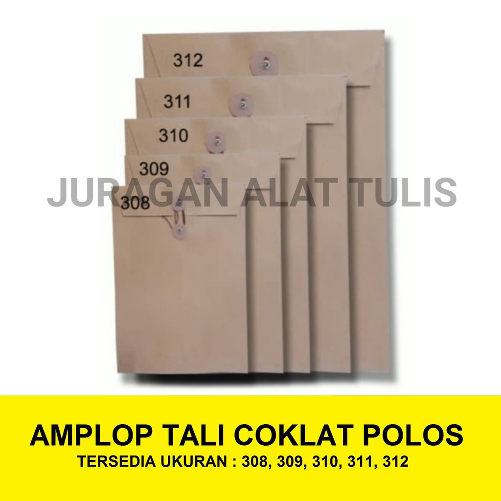 Jual AMPLOP TALI COKLAT / MAP TALI COKLAT POLOS | Shopee Indonesia