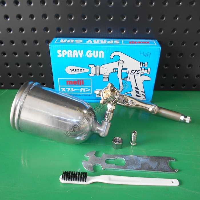 Jual PROMO EKSKLUSIF Meiji Spray Gun Spet Cat Tabung Atas F75 400Cc ...