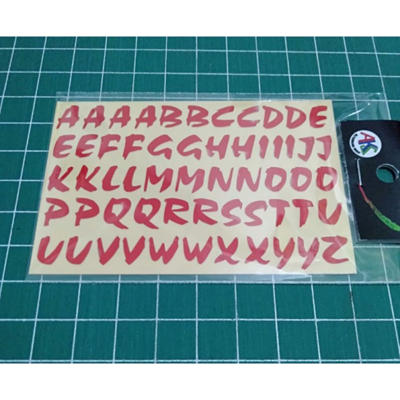 Jual Stiker huruf sticker abjad setiker motor cutting edisi tulisan ...