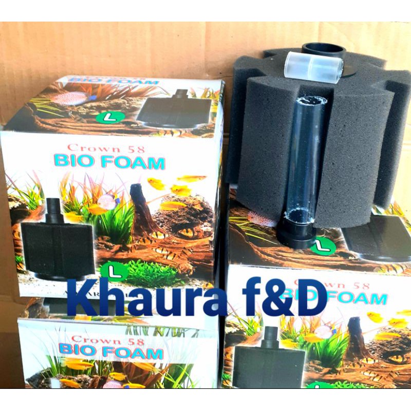 Jual BIOFOAM FILTER AQUARIUM BIO FOAM SIZE L CROWN58 AKUARIUM AQUASCAPE ...