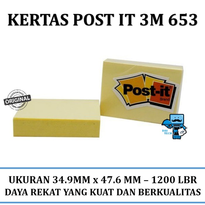 Jual Kertas Post IT 3M 653 - High Quality | Shopee Indonesia