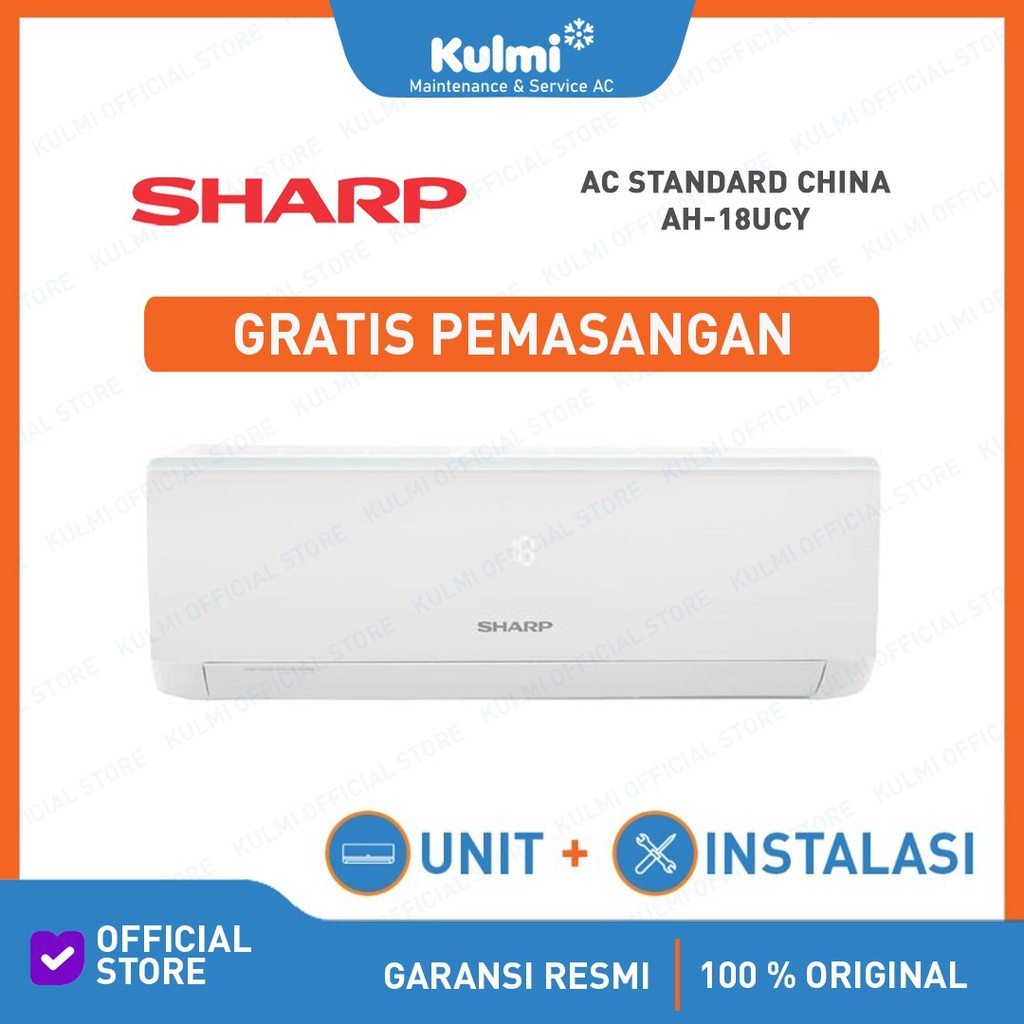 Jual AC SHARP AH-18UCY 2 PK + PASANG SHARP AH 18 UCY 2 PK AC SPLIT Non ...