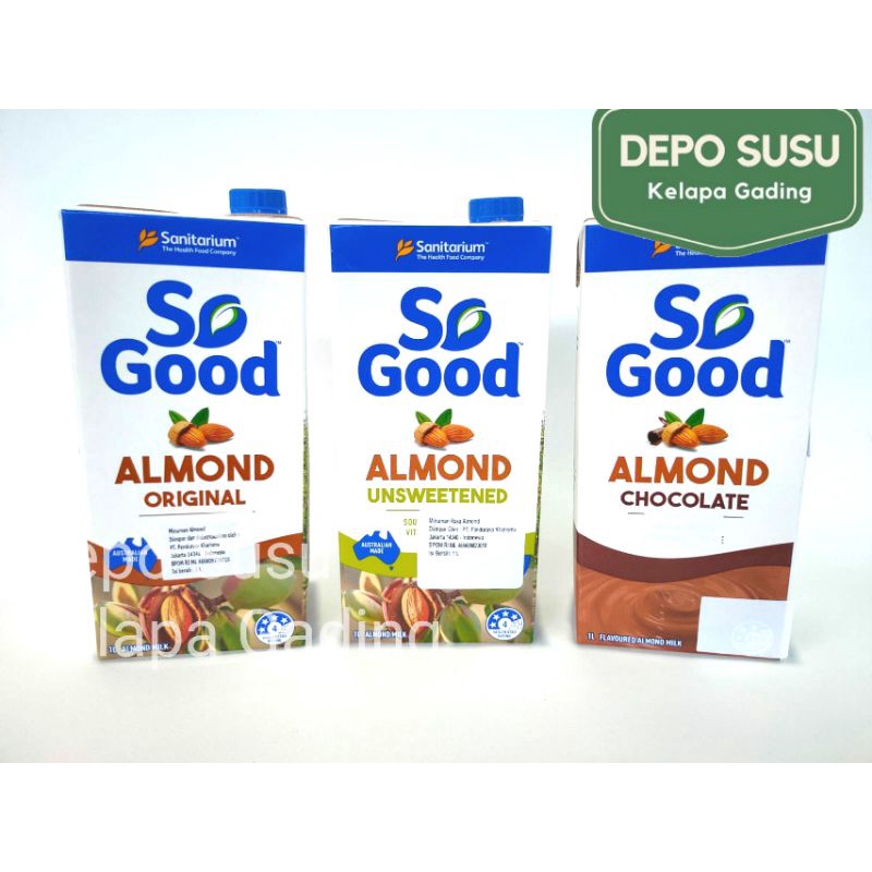 Jual Sanitarium So Good Almond Milk Original / Unsweet | Susu Almon Oat ...