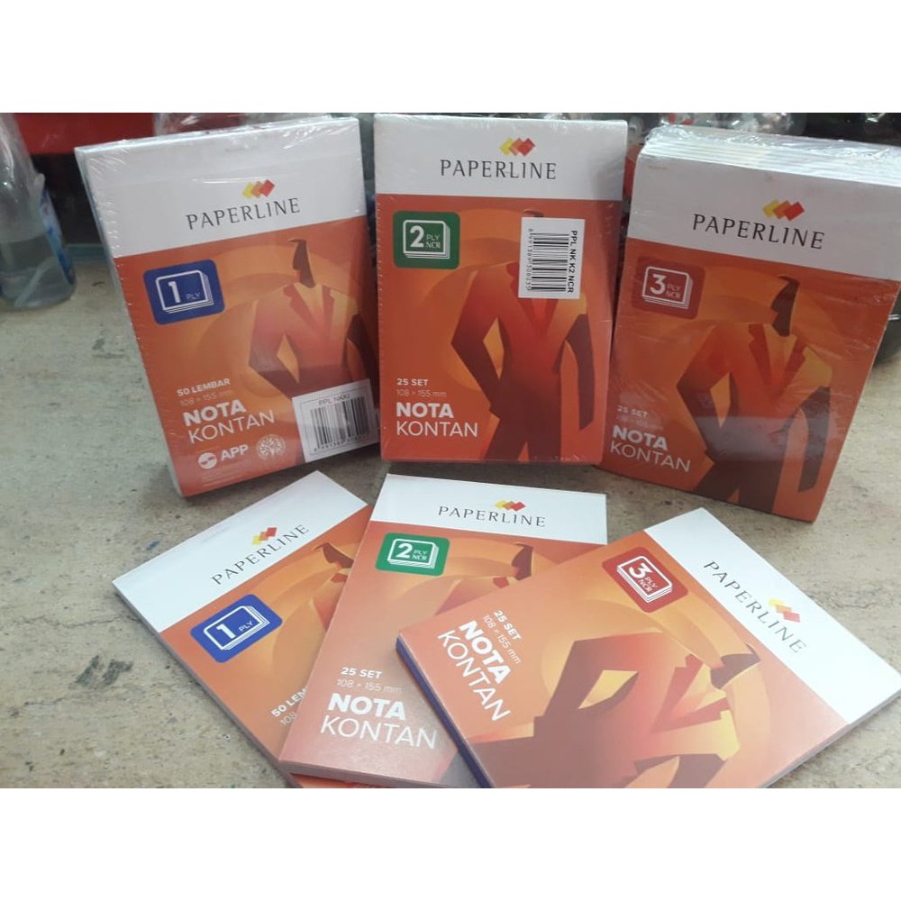 Jual Nota Kontan Ukuran Kecil 2 Rangkap / 2 Ply NCR Merk Paperline ...