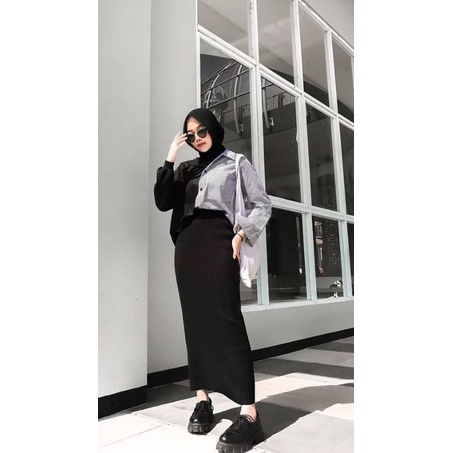 Jual Rok Span Formal atau Rok Kerja Wanita Polos Scuba Rok Kerja Wanita ...