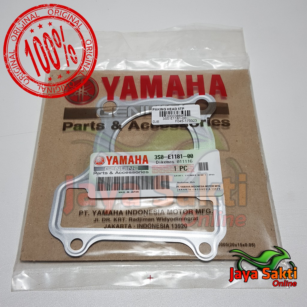 Jual PAKING BLOK HEAD ATAS JUPITER Z VEGA R CRYPTON ASLI YAMAHA | Shopee Indonesia