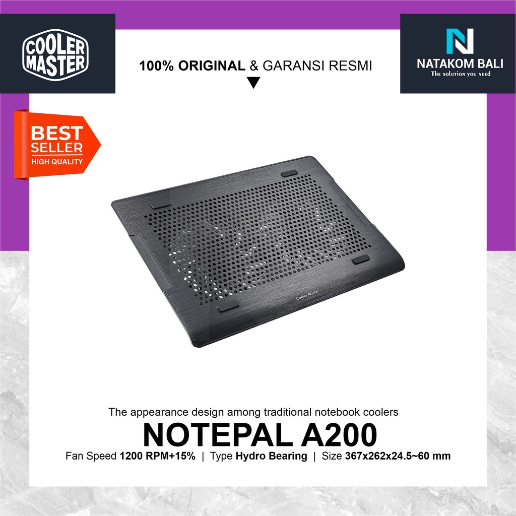 Jual COOLING PAD PENDINGIN LAPTOP COOLER MASTER NOTEPAL A200 | Shopee Indonesia