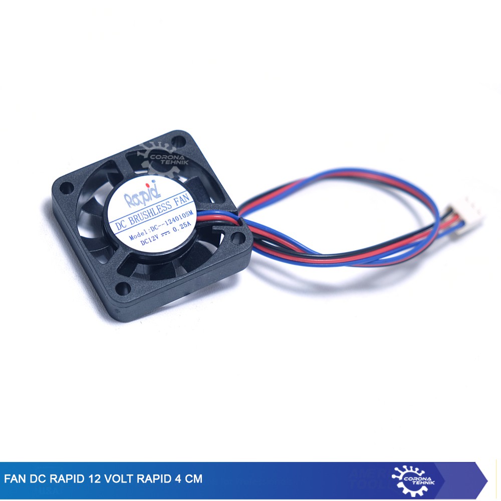 Jual Fan DC Rapid 12 Volt Rapid 4 cm | Shopee Indonesia