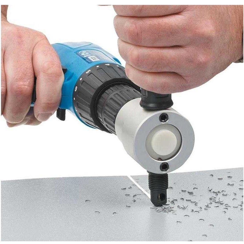 Jual Alat Potong Plat Besi Baja Nibbler Double Head Sheet Metal SAW Cutter Mesin Bor drill ...