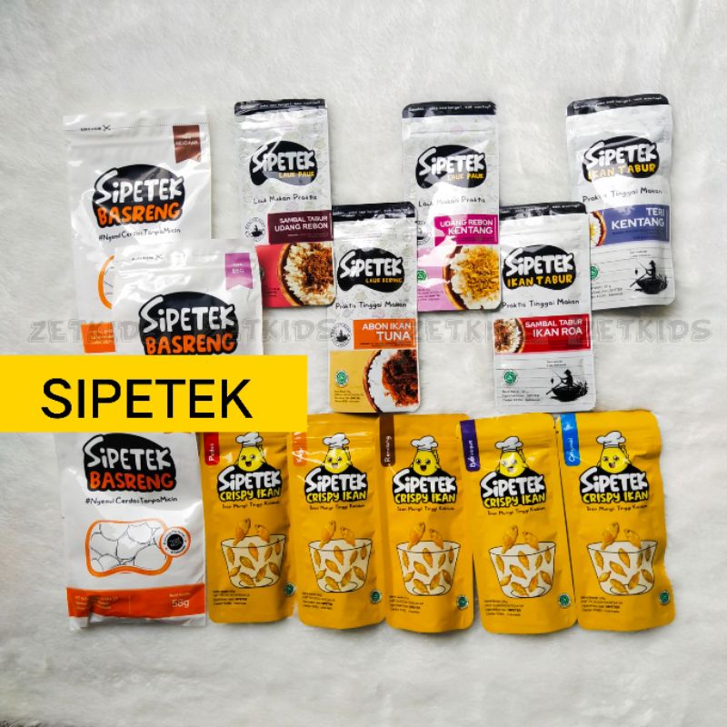 Jual SIPETEK Crispy Ikan / Lauk Pauk Teri Kentang / Basreng | Shopee ...