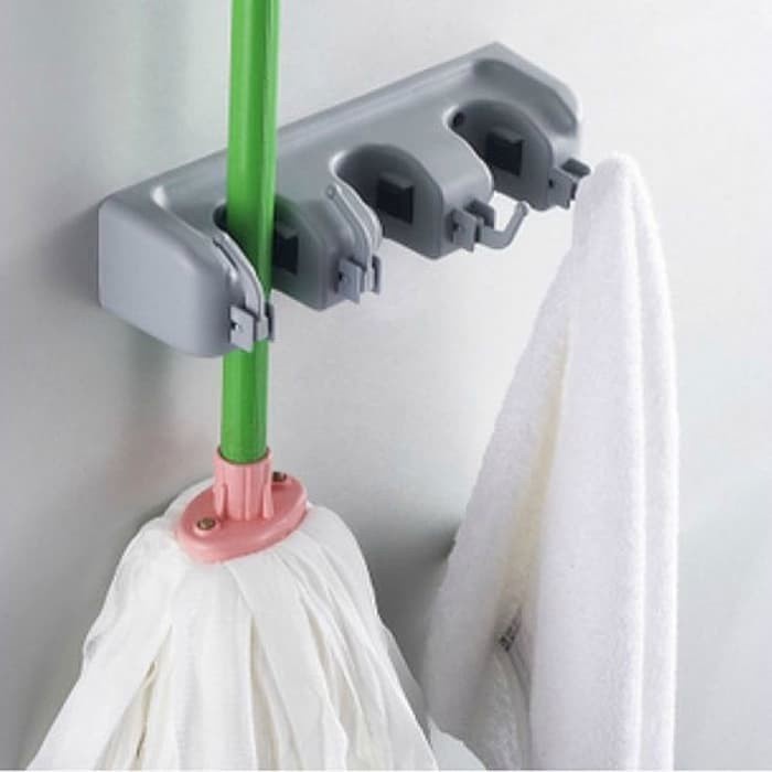 Jual magic hanging mop holder (gantungan sapu dan alat pel) | Shopee ...
