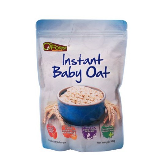 Jual O’Forest Instant Baby Oat (500g) / Sereal Bubur Bayi | Shopee ...